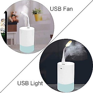 FINENIC Mini USB Fan.Personal Portable Pocket Fan.Mini fan For mini humidifier/Power Bank/Library/Cinema/Office/Outdoor Traveling/Camping/Fishing【4 PACK 】 Black