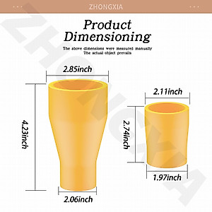 Miter Saw Vacuum Adapter, Table Saw Vacuum Adapter for Connecting 2 1/2" Table Saw Outlet Connected to 1 7/8" Shop Vac Hose, for 3/5" Miter Saw Outlet to 1 7/8" Dust Collection Hose D-ewalt DWE7491RS