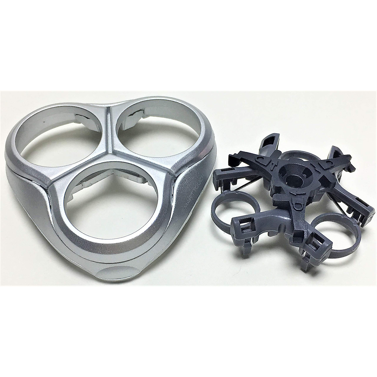 Shaver Razor Head Holder Cover & Frame Plate for Philips Norelco SmartTouch-XL HQ9100 HQ 9100XL 9100XLCC HQ9140 HQ 9140XL 9140XLCC HQ9150 HQ 9150XL 9150XLCC HQ9160 HQ 9160XL 9160XLCC Beard Silver