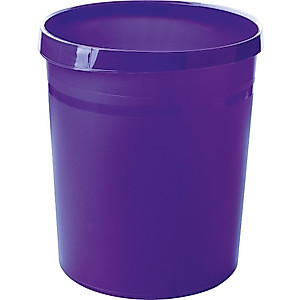 HAN Trend Colour Purple 18 Litre Bin Set of 5 with 2 Hollow Handles