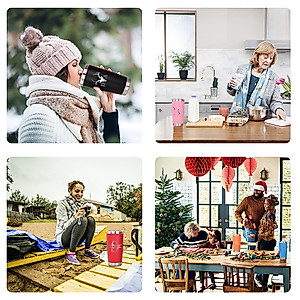 Personalized 20oz Tumblers with Names, JSAJU Stainless Steel Tumbler with Straw and Lid, Customized Insulated Coffee Mug, Double Wall Vacuum Skinny Travel Cup, Gifts for Men Women for Birthday