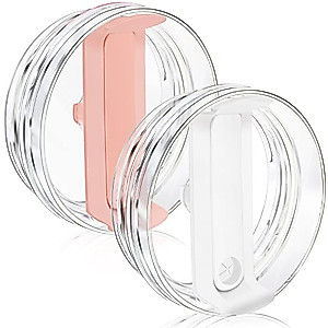 2 Pcs Skinny Tumbler Lid Replacement, 40 OZ Tumbler Lid Compatible for Stanley, Spill Proof Splash Resistant Tumbler Covers Fit for Stanley Tumbler and More Coffee Mugs