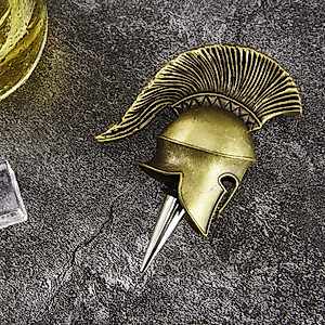 Warrior Helmet Wine Bottle Stopper for Bar Bartender Men and Women,Thanksgiving,Hallowmas,Christmas