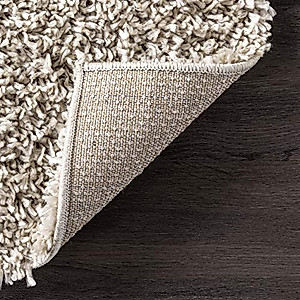 nuLOOM Belleza Shag Area Rug, 4' x 6', Beige