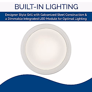 Broan-NuTone AER80LWH ENERGY STAR Certified Bath Fan, Medium, White