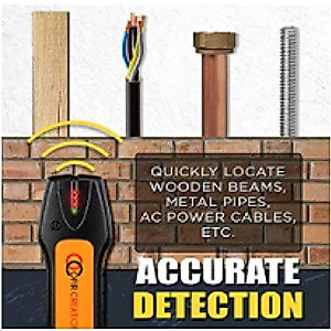 Ofircreation Stud Finder & Multifunction Device (Laser Level line, Leveler, Metric Ruler) - Stud Finder Wall Scanner With Laser Level Can Be Used as Pictures Hanging Tool and Ruler