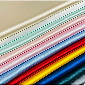 HOTGODEN Satin Fabric: 60" Wide 2 Yards,6 Yards Gold Solid Satin Fabric for Wedding, Bridal, Decoration, Fashion, Apparel Crafts