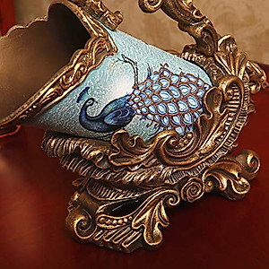 ZYZMH Gift Ideas European Style Living Room TV Cabinet Wine Cabinet Home Craft Decorations Wine Rack Ornaments American