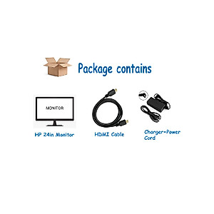 HP 24ec UltraSlim 24 Inch IPS Full HD LED Anti-Glare HDMI VGA Computer Monitor, Edge to Edge Screen, Upto 16.7 Million Colors, 178 Degree Viewing Angle, 60 Hz Refresh Rate (Renewed)