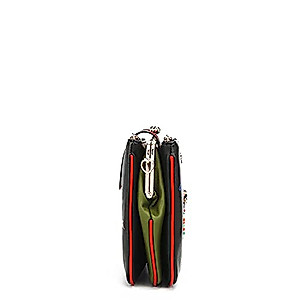 Nicole Lee Bohemian Black Kiss Lock Crossbody