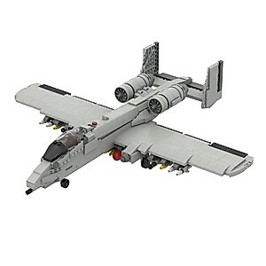 A-10 Attack Plane Warthog Attack Plane Building Block Toy Model, Aircraft Model Collection or Suitable, Suitable for Children Over 6+ Years Old Birthday Suitable (1211 Pieces)