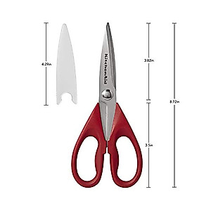 KitchenAid All Purpose Shears with Protective Sheath, 8.72-Inch, Red