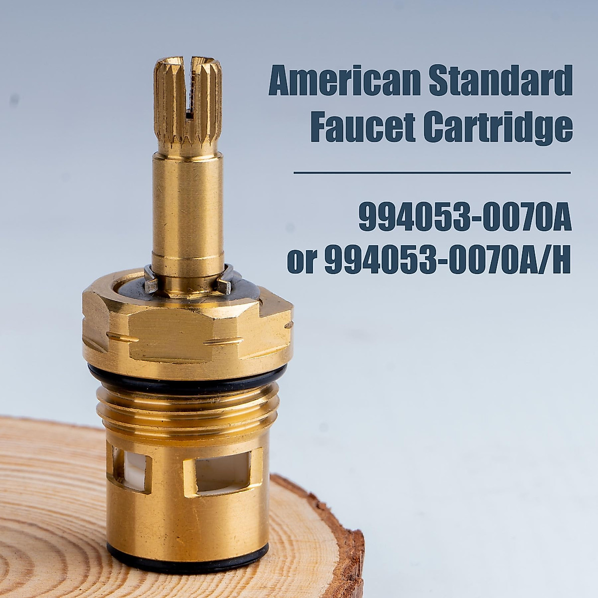 2 Packs Faucet Cartridge Compatible with American Standard 994053-0070A Bath & Kitchen Faucet Replacement Valve Cartridge, Brass