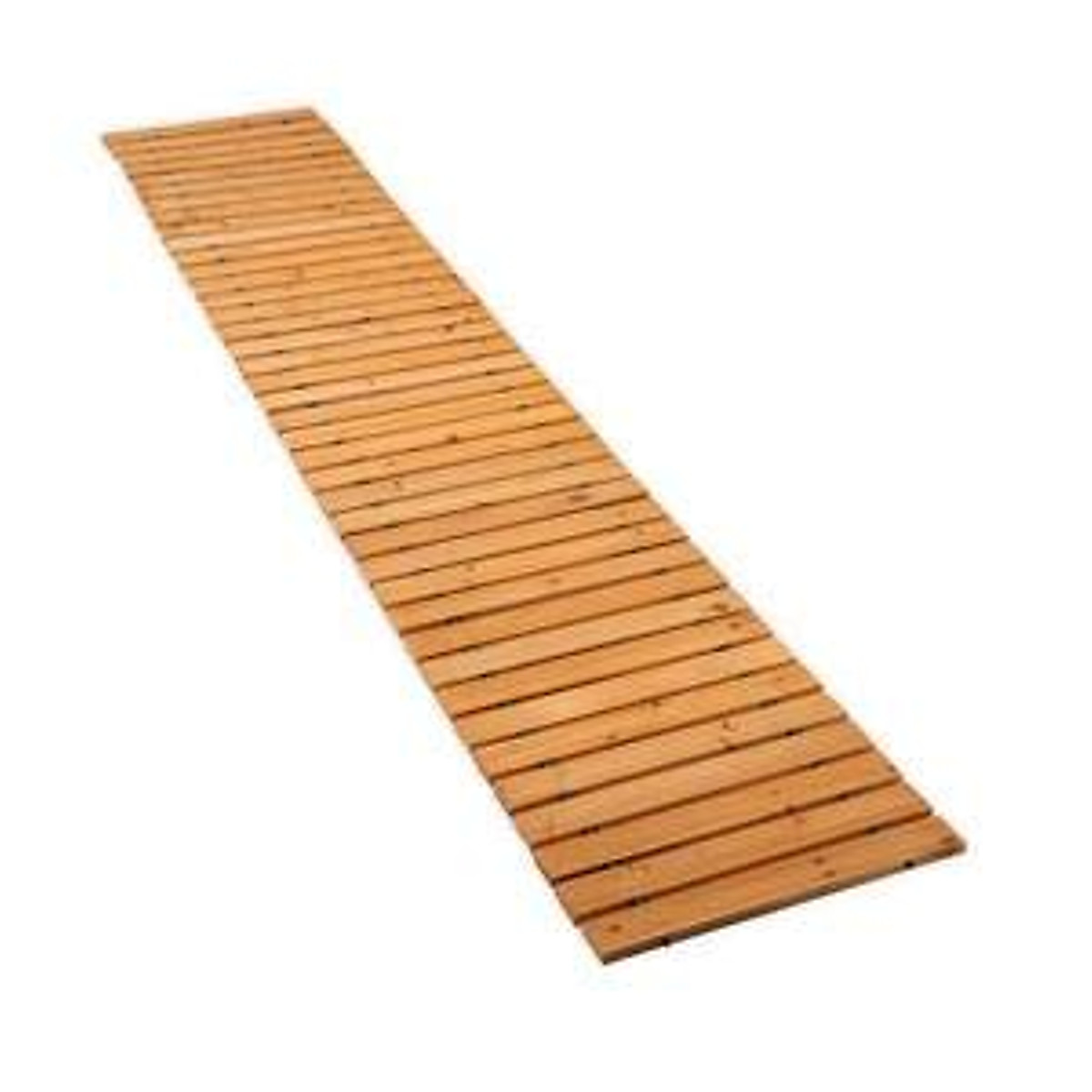 Plow & Hearth 6-Foot Cedar Wooden Pathway | Portable | Weather-Resistant Walkway for Yard & Garden | Easy to Clean & Store | 72" L x 18" D x 6" H