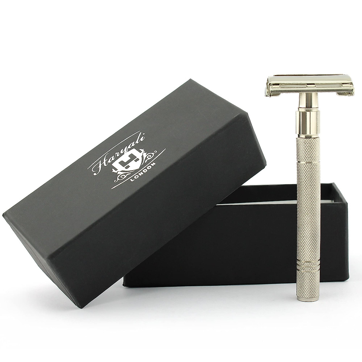 Twist Open Butterfly Style Men's Shaving De Safety Razor (Blades Not Included). Classic Vintage Razor Made in Stainless Steel.