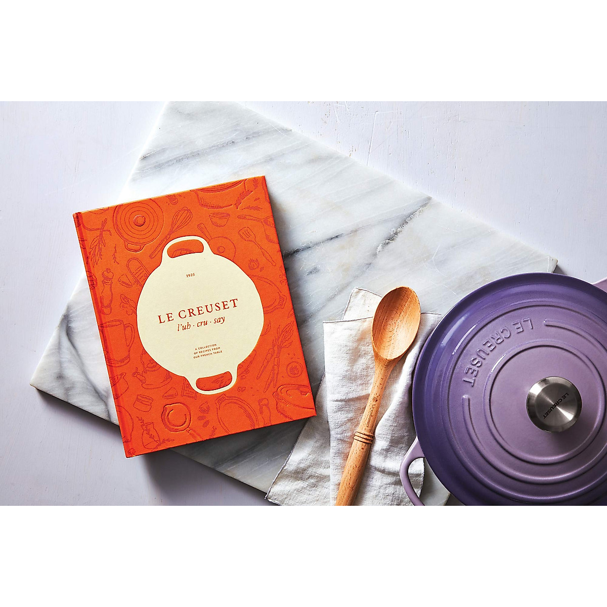 Le Creuset Cookbook, Orange, 8.75" x 11"