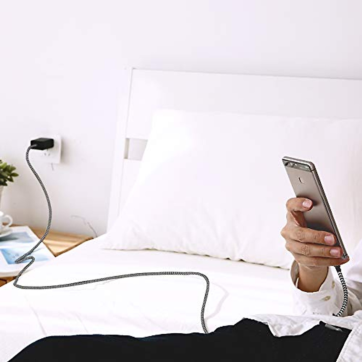 Deegotech USB C Cable 10ft, [2-Pack] Extra Long Nylon Braided USB C Charger Cable Type C Charger Fast Charging Compatible with Samsung Galaxy S10 S9 S8 Plus Note9 8 and More (3m)