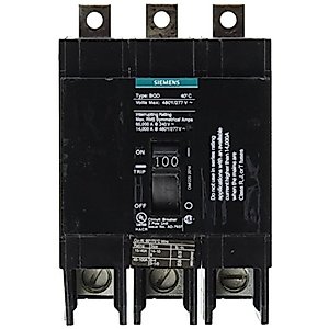 Siemens BQD3100 100-Amp Three Pole 480Y/277V AC 14KAIC Bolt in Breaker