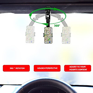 Vangoddy Sun Visor Dashboard Car Phone Mount Compatible with Motorola Edge (2023), Razr Razr+ (2023), ThinkPhone, Moto G 2023, G Power Stylus, G Play