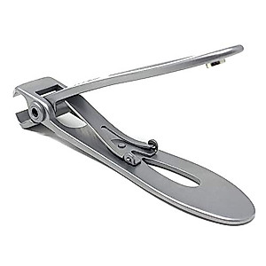 KOHM Nail Clippers for Thick Nails - Heavy Duty, Wide Mouth Professional Fingernail and Toenail Clippers for Men, Women & Seniors, Silver