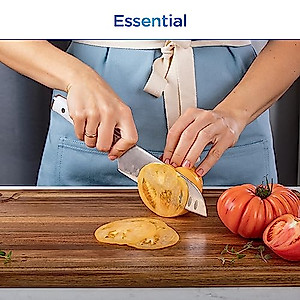 Ninja K12007WHBN NeverDull 7-Piece Prep Knife System, Essential, High Carbon Stainless Steel, Built-in Sharpener, White