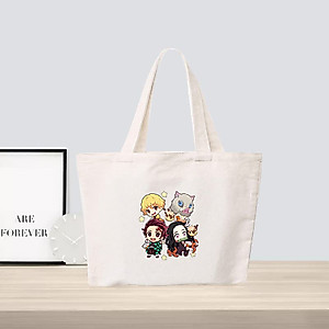 Kpop Anime Backpack Merchandise Canvas Shoulder Bag, Hobo Crossbody Handbag Casual Tote bag for Girls Women Gifts（P）