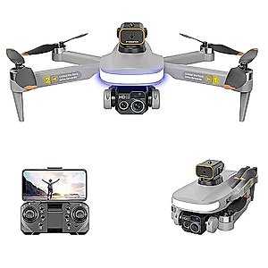 RKSTD Adult And Children Dual Camera Drone With 540° Smart Obstacle Avoidance, HD FPV Camera Mini RC Quadcopter Toy, One Button Start/Return, Altitude Hold, Track Flight