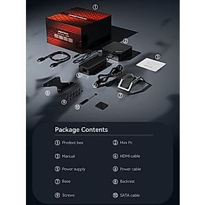 MINISFORUM Venus Series UM773 Lite Mini PC AMD Ryzen 7 7735HS Barebones Desktop Computer, No RAM No SSD, 2.5Gbps LAN, 2X4K HDMI, 1X8K USB4 Output, Radeon 680M Graphics Micro PC