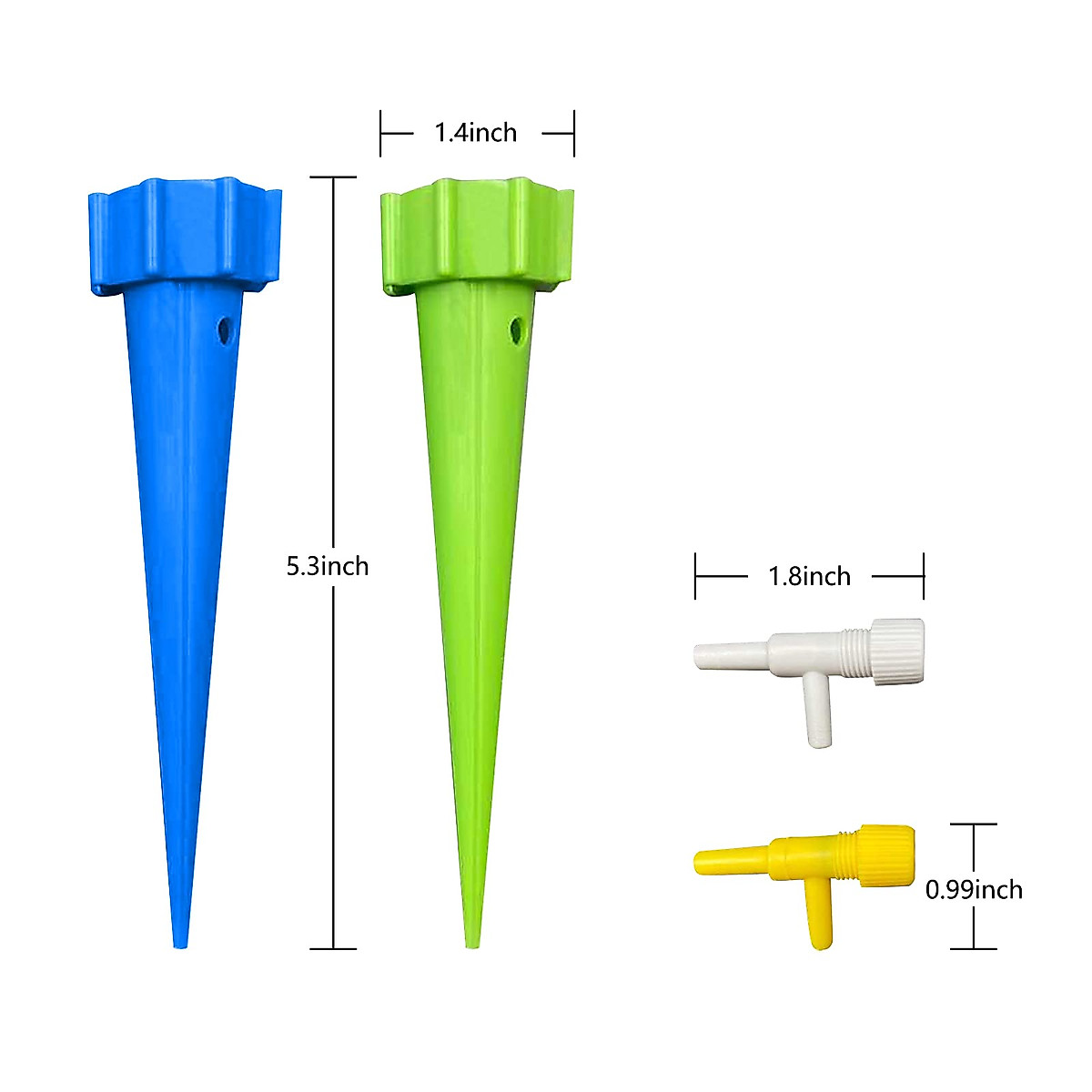 Plant Self Watering Devices - 12 Pcs Automatic Irrigation Equipment Plant Water with Slow Release Control Valve, Adjustable Water Volume Drip System for Home and Vacation Plant Watering