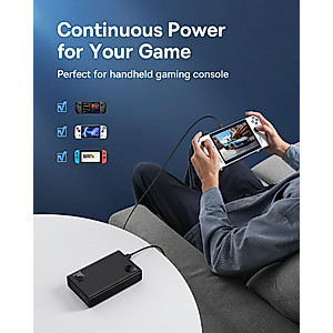 Baseus 140W Portable Charger,24000mAh Laptop Power Bank,3-Port Fast Charging USB C Battery Pack,2 USB-C&1 USB-A,Smart Digital Display Battery Bank for iPhone 15/14/13,Samsung,iPad,MacBook,Dell XPS,HP