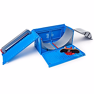 Tech Deck, Transforming SK8 Container Pro Modular Skatepark with Exclusive Fingerboard, Kids Toy for Ages 6 and Up (Styles May Vary)