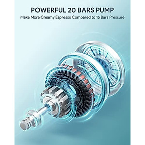 Outin Nano Portable Electric Espresso Machine with 3-4 Min Self-Heating, 20 Bar Mini Small 12V 24V Car Coffee Maker, Compatible with NS Capsule & Ground Coffee for Camping, Travel, RV, Hiking, Office