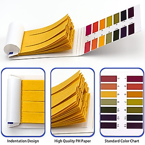 Famgee 8 Pack 640 Pieces PH Test Strips, Universal Litmus Indicator 1-14 pH Testing Paper for Testing Soil Water Saliva Urine Water Food Fish Tank Aquariums Ponds