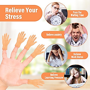 30 Pcs Tiny Finger Hands Mini Fingers Funny Hand Puppets, Miniature Small Hands for Finger Puppets Show, Gag Performance, Cute Little Hand Finger for Party Favors