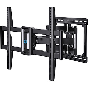 Pipishell Full Motion TV Wall Mount for 37-75 inch Flat/Curved TVs up to 100lbs, Wall Mount TV Bracket Swivel and Tilt, TV Mount Fits 8/12/16" Wood Studs, Max VESA 600x400mm, PILF3