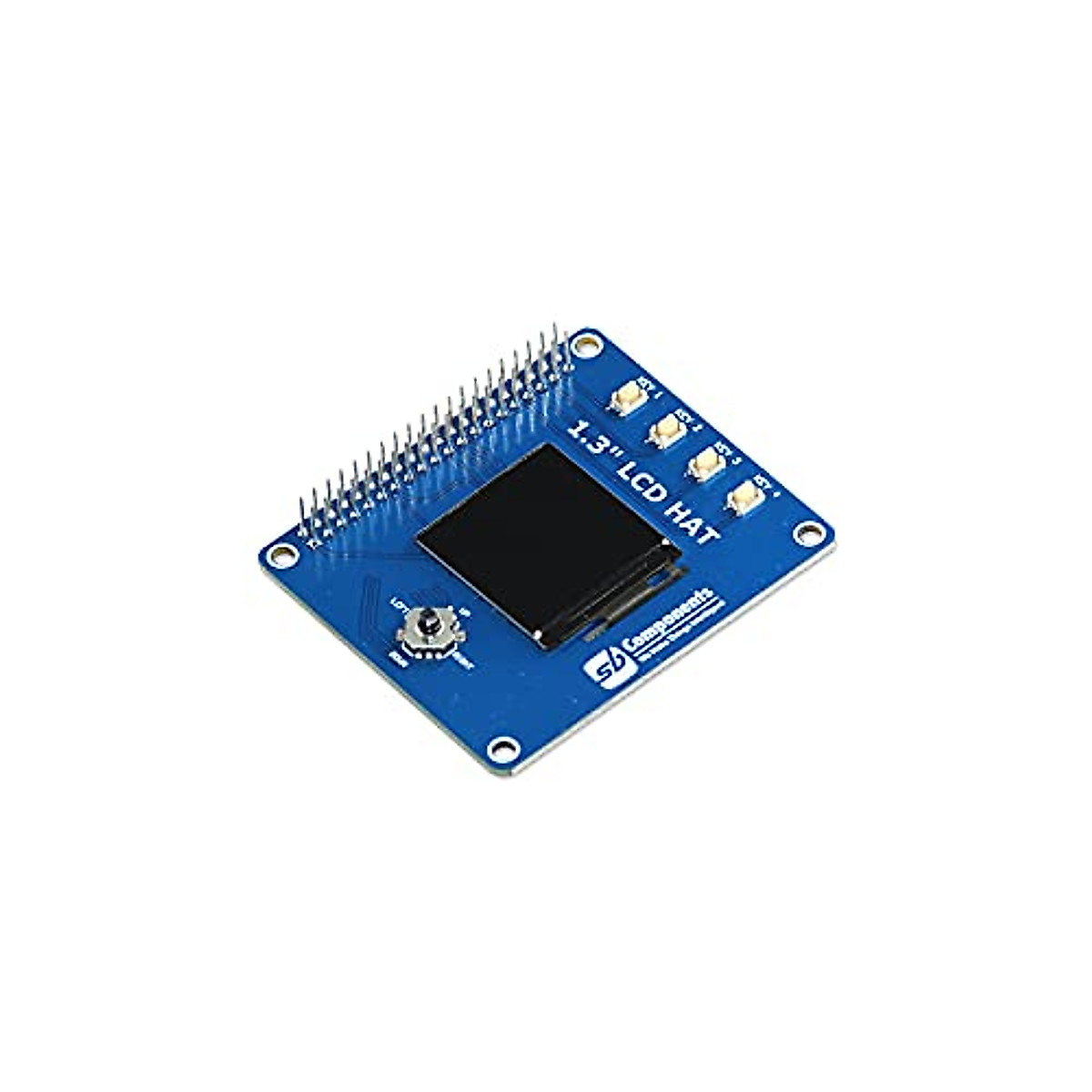 1.3inch LCD HAT for Raspberry Pi 4B/3B+/3B/2B/B+/A+/Zero and Zero W, 1.3" LCD Display, 240x240 Resolution, 65K RGB Colours Expansion Display Module for Raspberry Pi