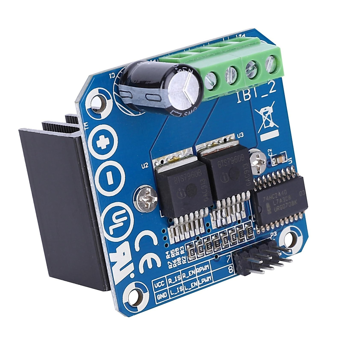 Motor Drive Module High-Power Driver for Smart Car 43A Electric Components, H-Bridge Driver Circuit with Stable Performance