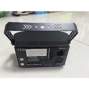 AMKI DJ Disco Lights, 15 Eyes RGB Party Lights Stage Light by DMX512 Control, Sound Activated LED Pattern Strobe Lights for Parties Live Laser Light Show Xmas Club Bar Disco Dancing