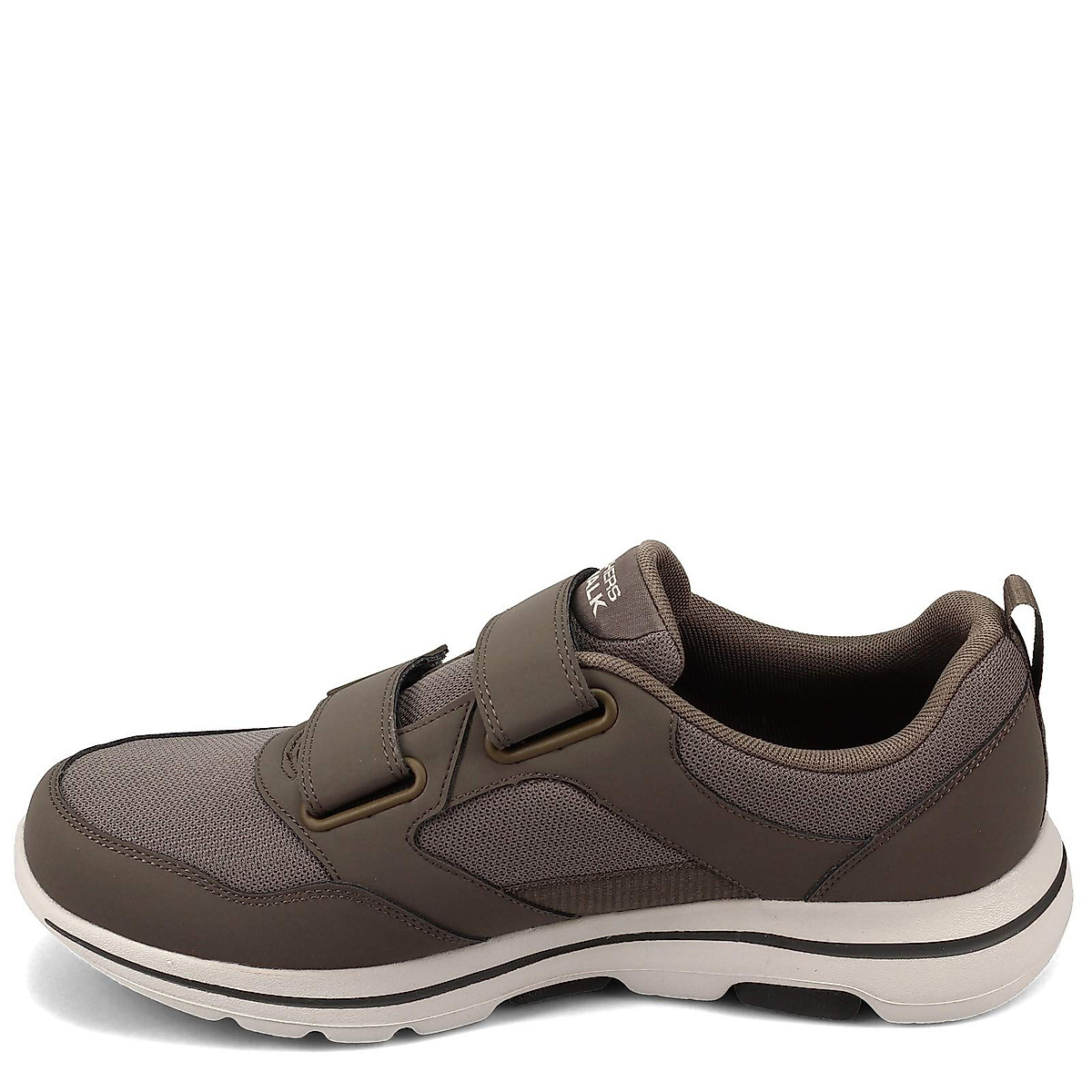 Skechers Men's Gowalk-Athletic Hook and Loop Walking Shoes | Two Strap Sneakers | Air-Cooled Foam, Khaki, 9 X-Wide