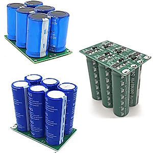 2.7V 100F Farad Capacitor 6PCS/1Set, Super Capacitor 16V 16.6F Automotive Super Farad Capacitor Module with Protective Board (Style 1 Double)