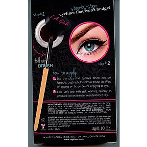 L.A. Girl Gel Liner Kit - Very Black, 0.10 Ounce