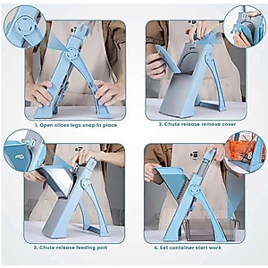 Mandoline Food Chopper,Vegetable slicer Potato Fries Cutter, Kitchen Chopping blue kitchenkraft