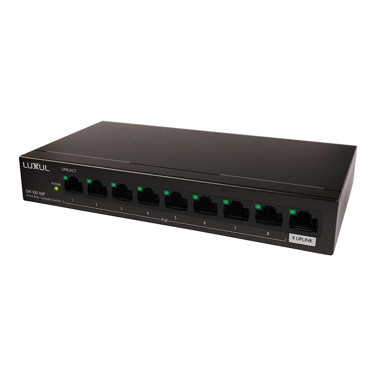 8 Port Unmanaged PoE+ Switch