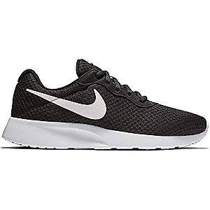 Nike Women's WMNS Tanjun Running Shoes, Black/White, 8