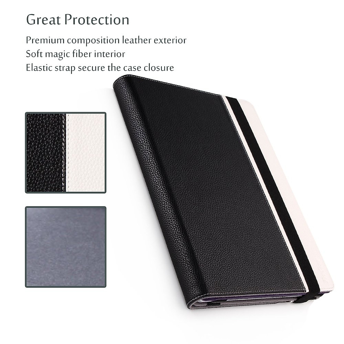 ProCase Surface Pro 7 / Pro 6 / Pro 2017 / Pro 4 / Pro LTE/Pro 3 Case - Folio Cover Case for Microsoft Surface Pro 6 / Pro 2017 / Pro 4 / Pro LTE/Pro 3, Compatible with Type Cover Keyboard –Black