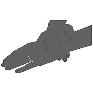 Amazon Essentials Rhodium Over Sterling Silver Cubic Zirconia Fashion Band Stackable Ring, Size 9 (previously Amazon Collection)