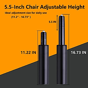 Ic Iclimetree Office Chair Cylinder Replacement - Heavy Duty Chair Gas Lift Cylinder, 5.5IN Class 4 Chair Hydraulic Cylinder for Gaming Chairs, Rolling Stools, Office Chair Accessories, Gas Cylinder