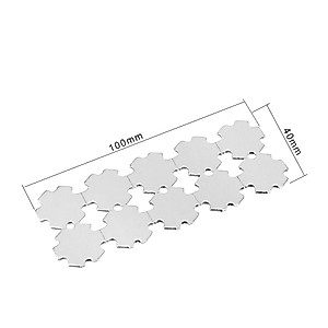 uxcell 280-350mA 1W LED Chip Bulb COB Light Beads Warm White Super Bright High Power for Floodlight 10pcs