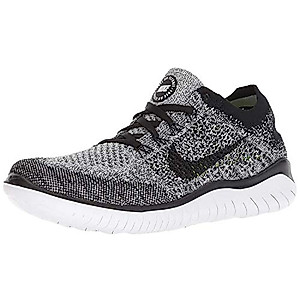 Nike Women's Free RN Flyknit 2018 White Black 942839-101 (8.5)