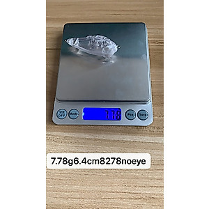 10PCS Unpainted Lure Blanks 7.78g 6.4cm Crankbait Baits Simulation Blank Body Clear Hard Baits Trout Salmon Minnow Lure Popper Lures Topwater Freshwater 8278